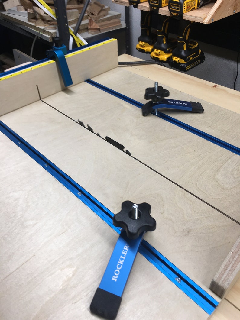 Cross Cut Sled With Flip Stop and Hold Down Clamps - Etsy