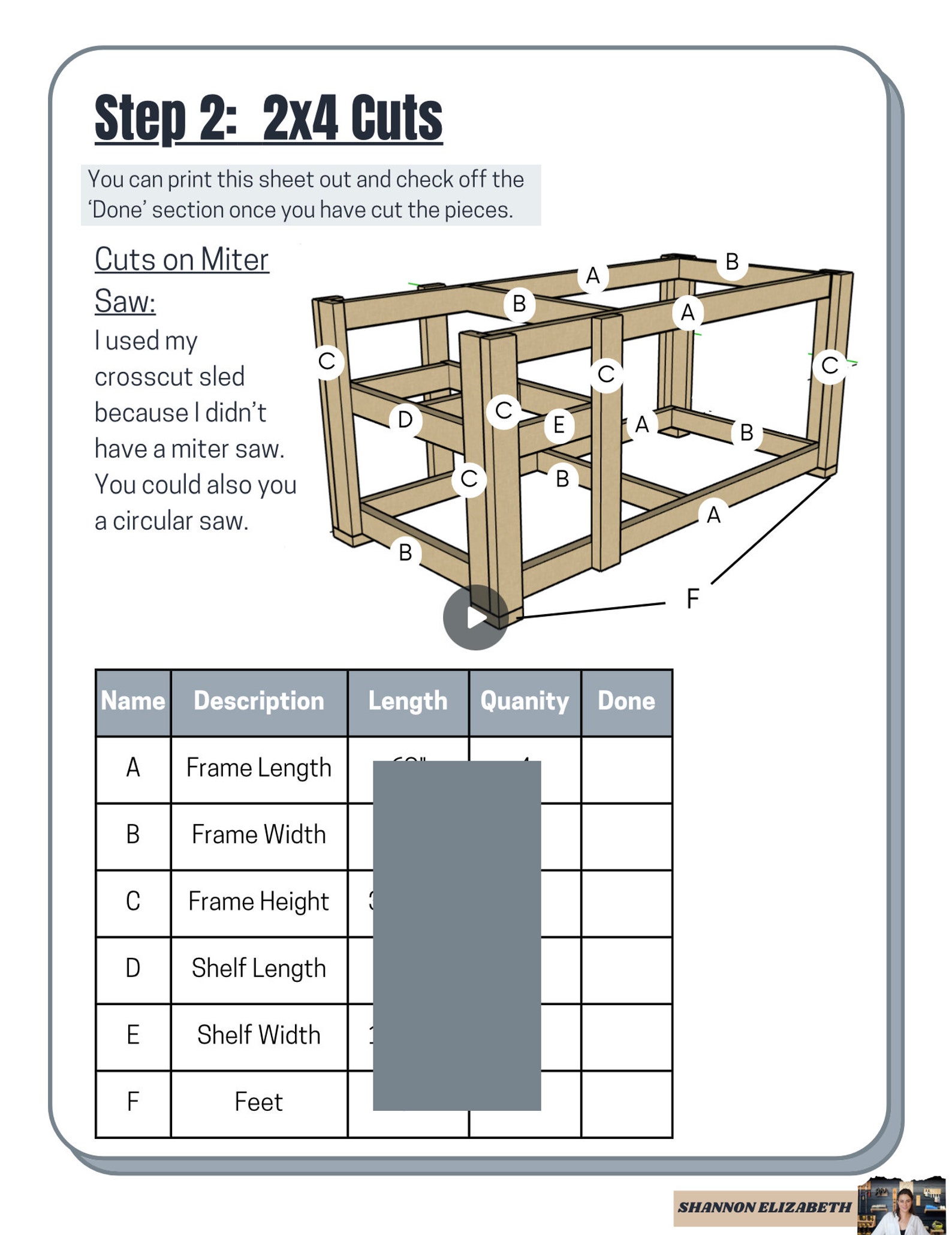 Table Saw Workbench Build Plans DIY (imperial and Metric Plans) - Etsy