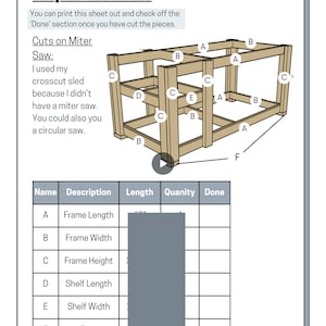 Table Saw Workbench Build Plans DIY (imperial and Metric Plans) - Etsy