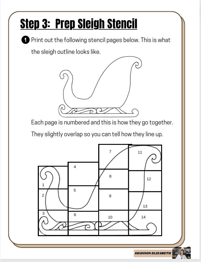 Life-size Santa Sleigh DIY Kid's Rolling Build Plans - Etsy
