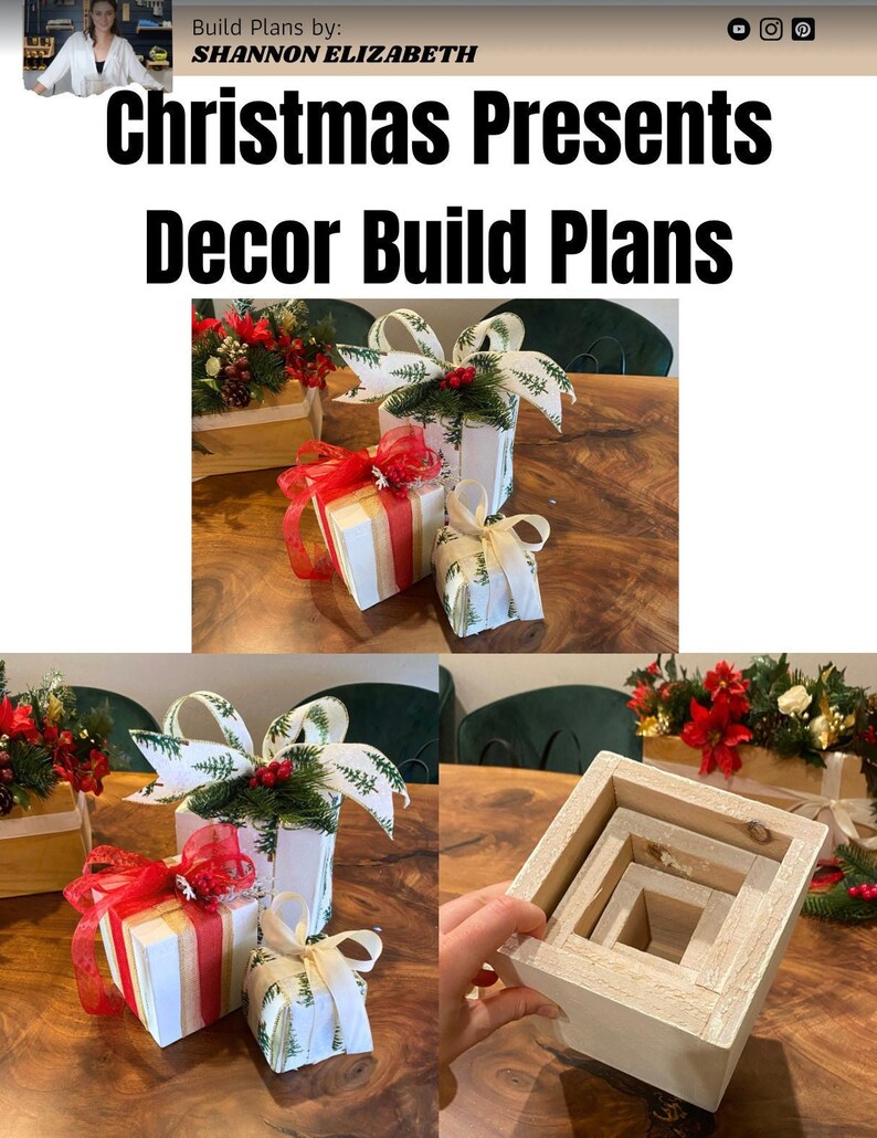 DIY Christmas Present Decor Build Plans - Etsy