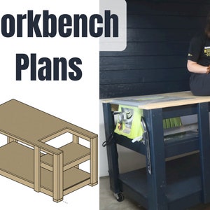 Table Saw Workbench Build Plans DIY (imperial and Metric Plans) - Etsy