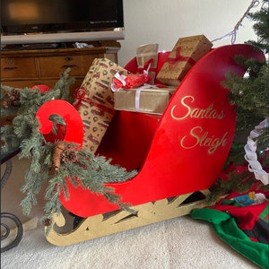 Life-size Santa Sleigh DIY Kid's Rolling Build Plans *PDF* - Etsy