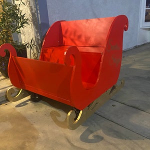 Life-size Santa Sleigh DIY Kid's Rolling Build Plans *PDF* - Etsy