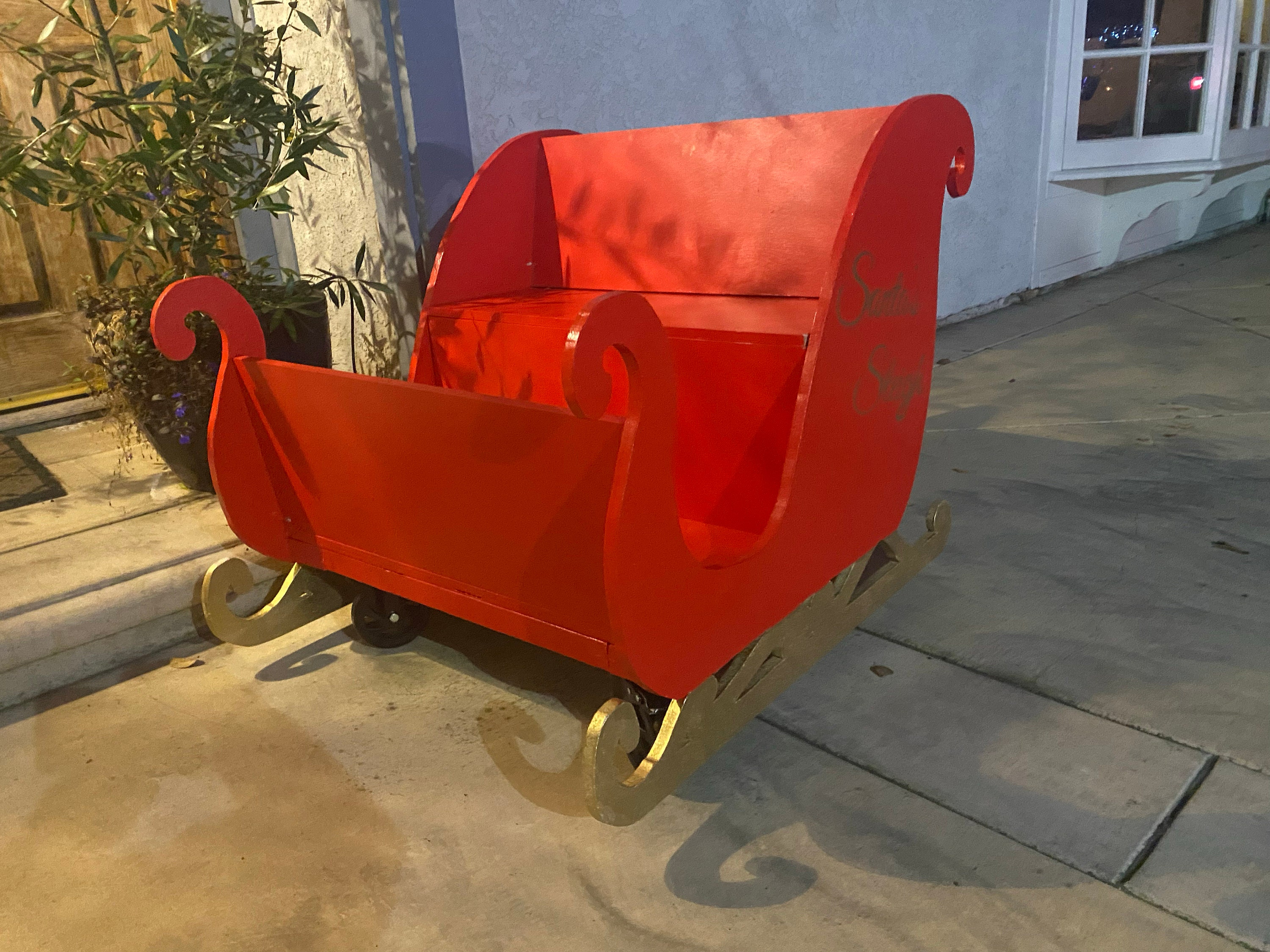 Life-size Santa Sleigh DIY Kid's Rolling Build Plans *PDF* - Etsy