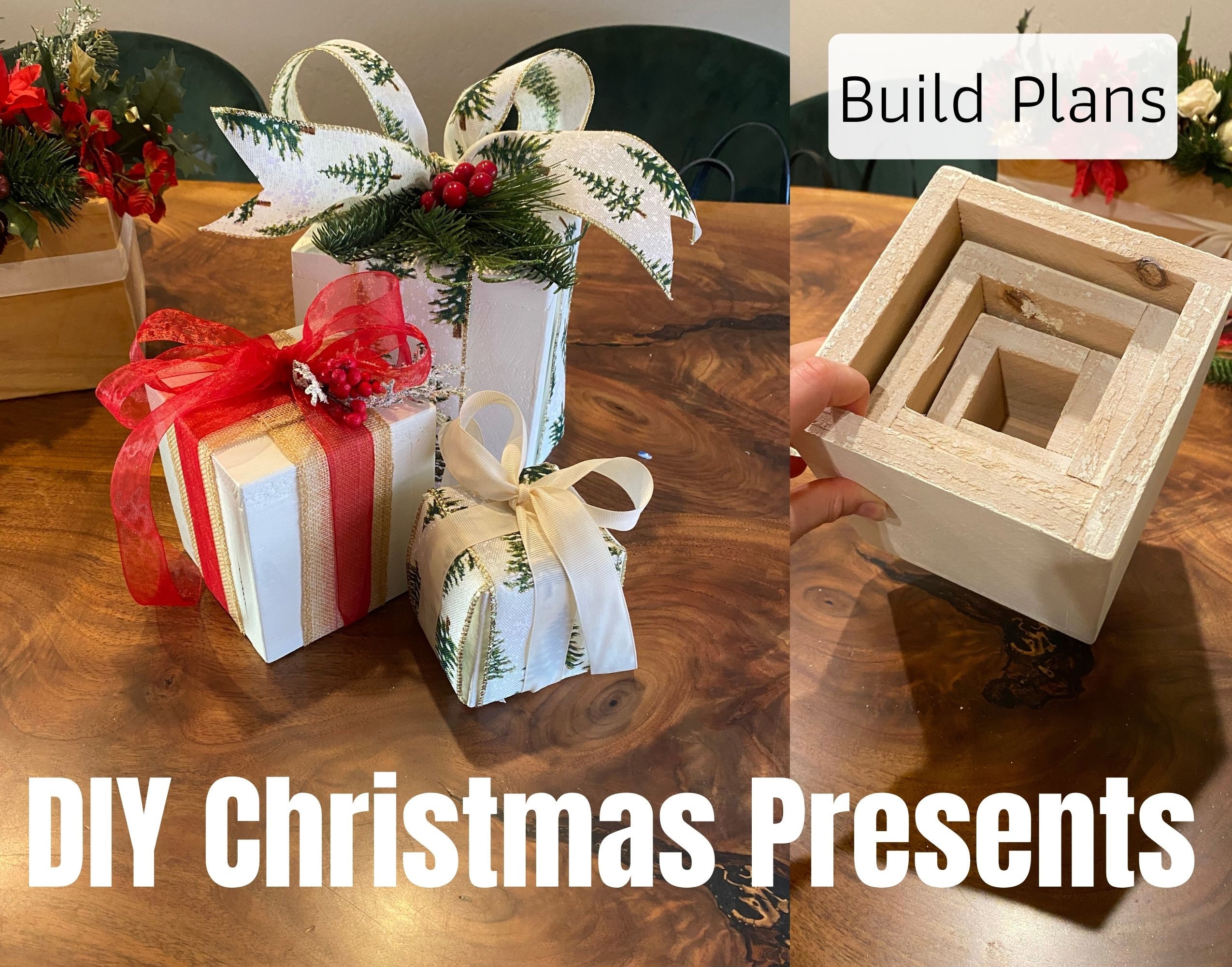 DIY Christmas Present Decor Build Plans - Etsy