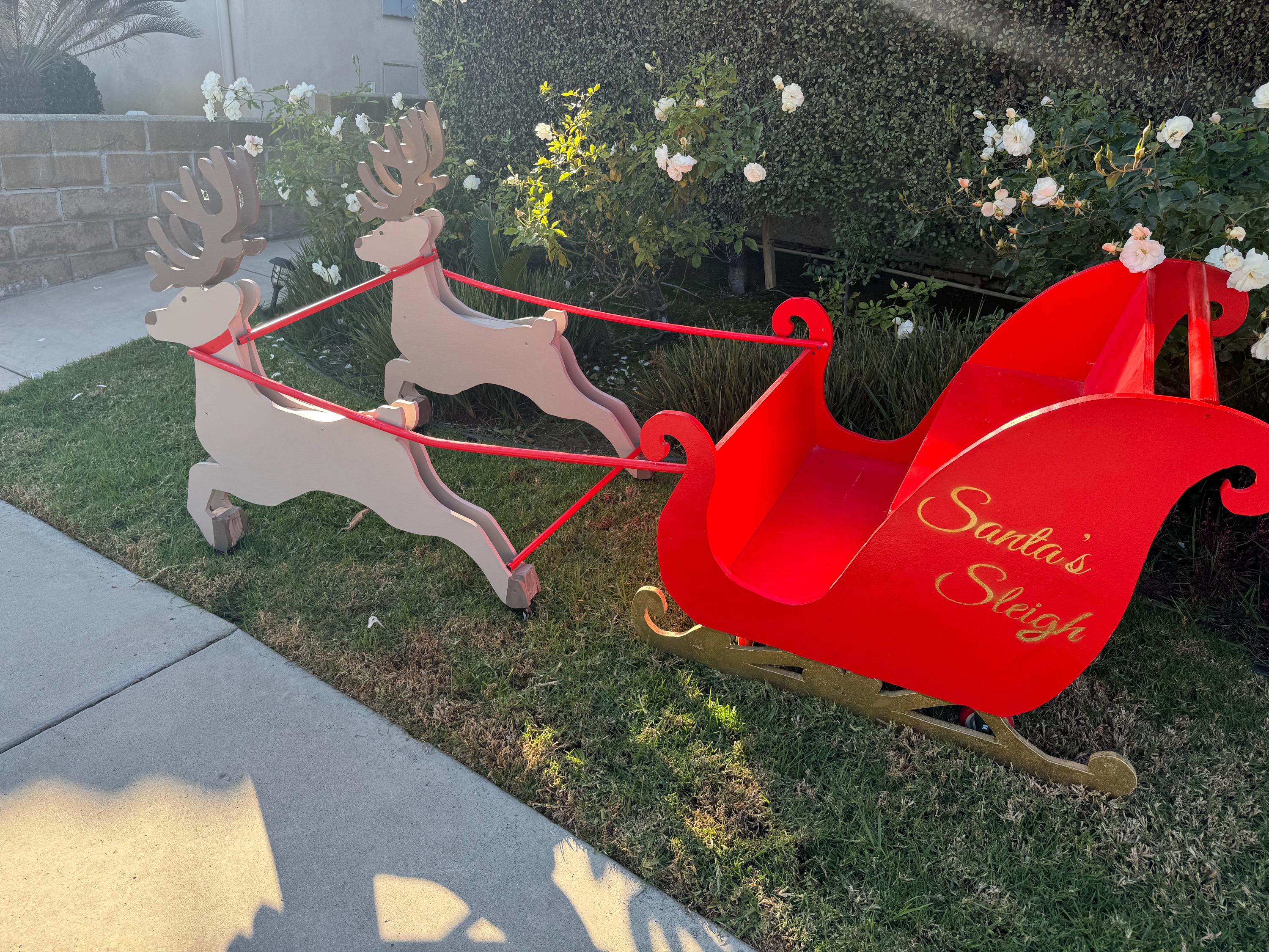 DIY Rolling Christmas Reindeer Build Plans - PDF Download - Etsy
