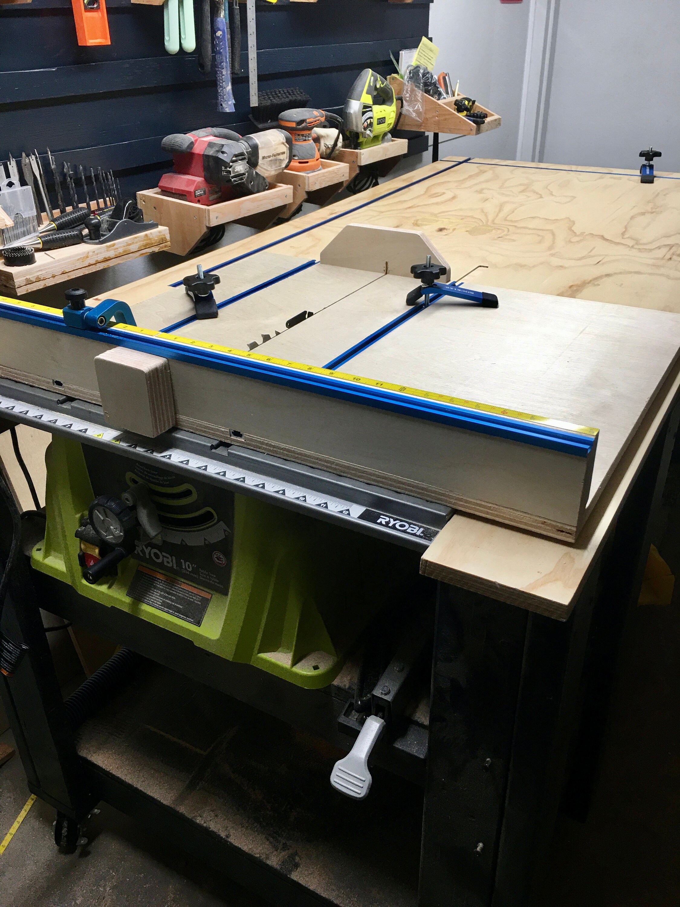 Cross Cut Sled With Flip Stop and Hold Down Clamps - Etsy