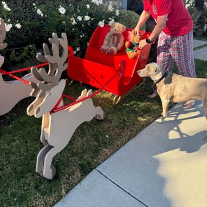 DIY Rolling Christmas Reindeer Build Plans - PDF Download - Etsy