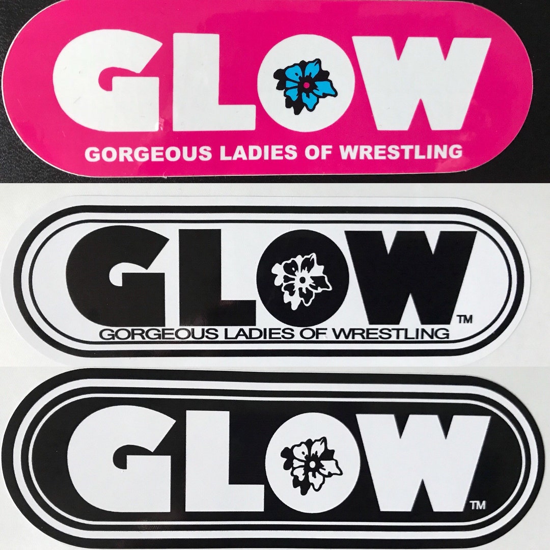 GLOW Oval Sticker - Choose Color of PINK, White , Black - Etsy