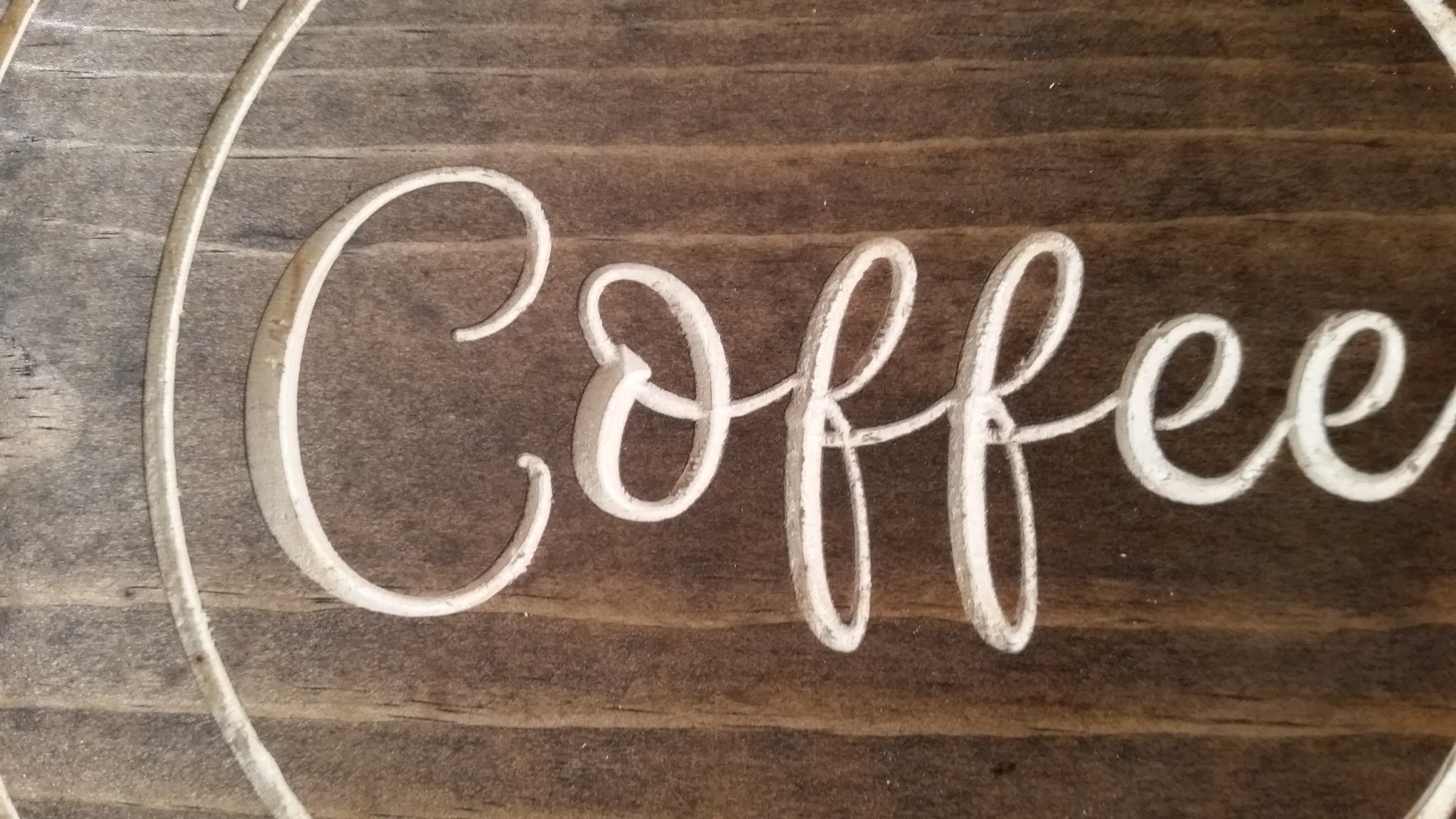 Coffee, Fresh Brewed, Served Daily, Wood Coffee Sign, Carved Coffee ...