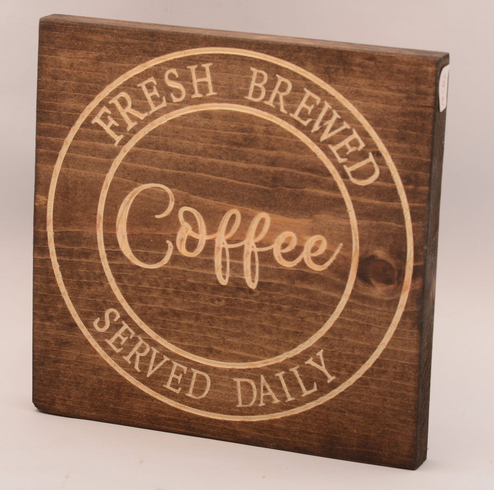 Coffee, Fresh Brewed, Served Daily, Wood Coffee Sign, Carved Coffee ...