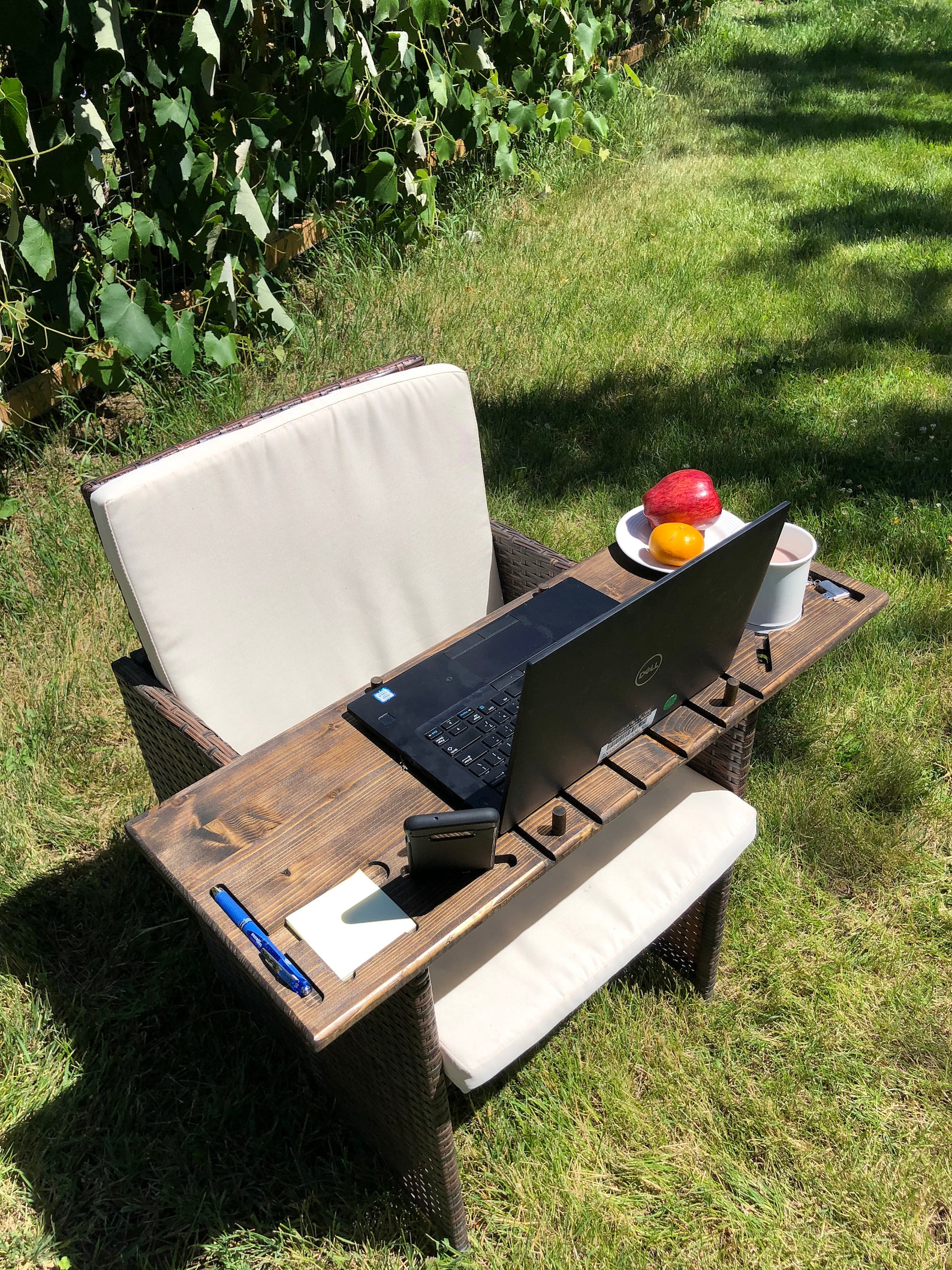 Lap_board for Workspace With Small Form Laptops, Phone Holder, Ipad ...