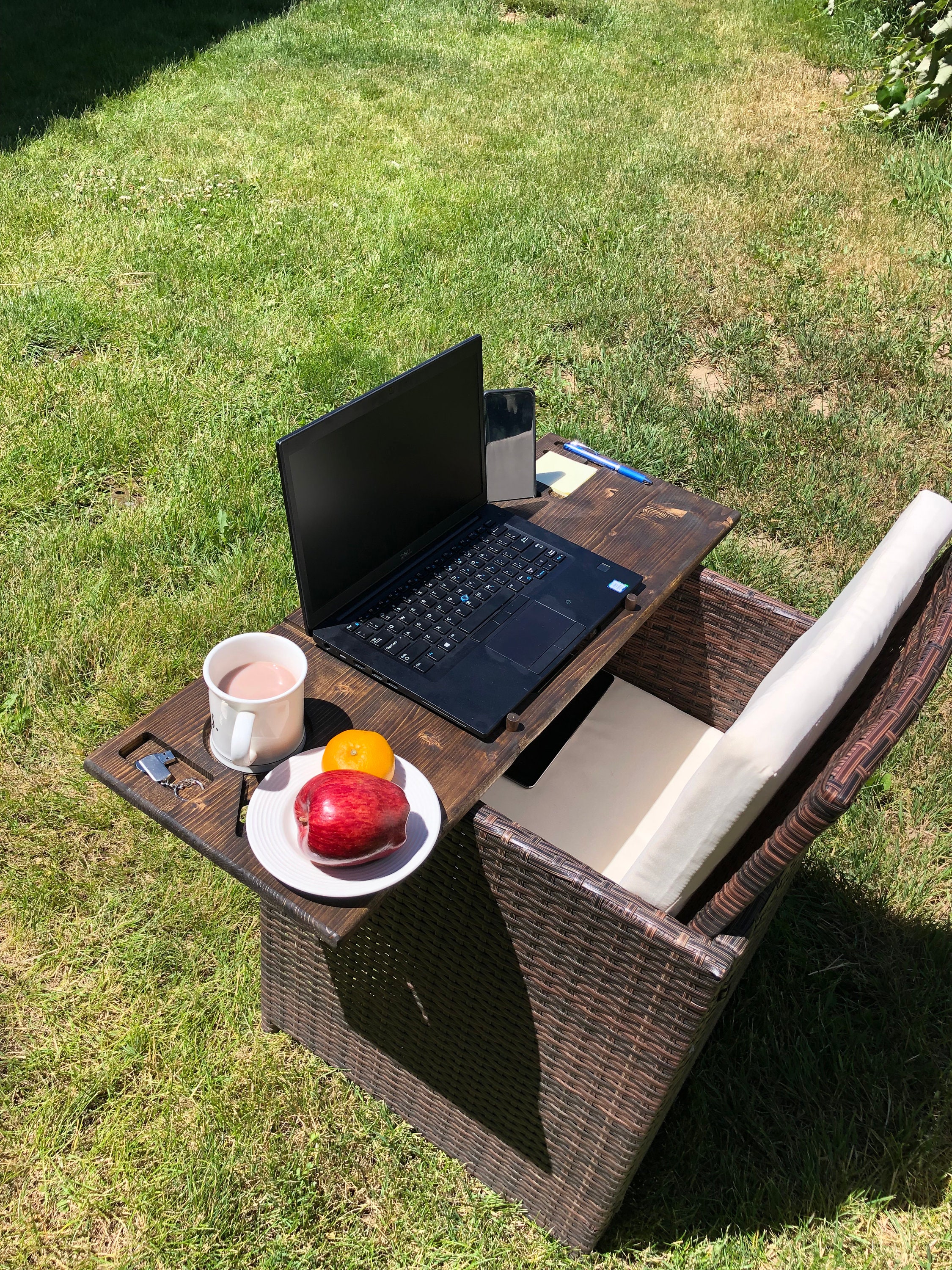 Lap_board for Workspace With Small Form Laptops, Phone Holder, Ipad ...