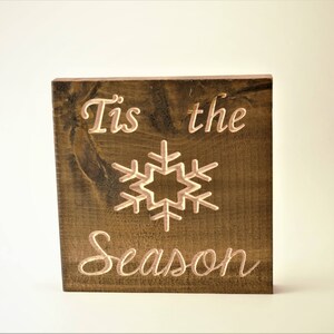 Tis the Season Standing Decorative Plaque Standing 5.5 Inches Tall ...