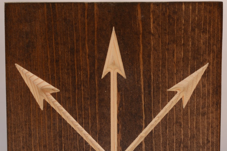 Three Arrows, Crossed Arrows, Wood Arrow Sign - Etsy