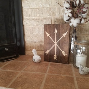 Three Arrows, Crossed Arrows, Wood Arrow Sign - Etsy