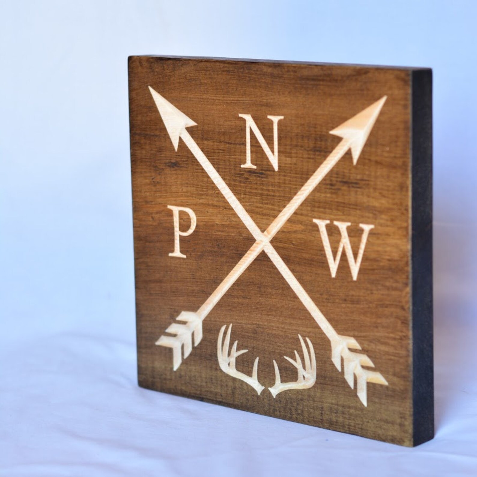 Pacific Northwest Antlers Crossed Arrows PNW - Etsy