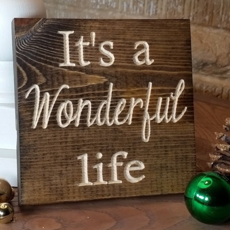 Wonderful Life Sign - Etsy