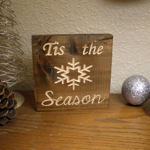 Tis the Season Standing Decorative Plaque Standing 5.5 Inches Tall ...