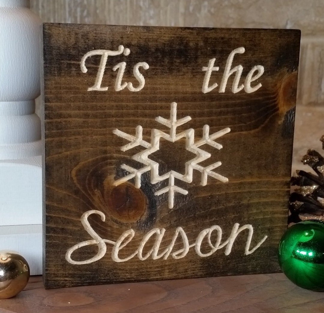 Tis the Season Standing Decorative Plaque Standing 5.5 Inches Tall ...
