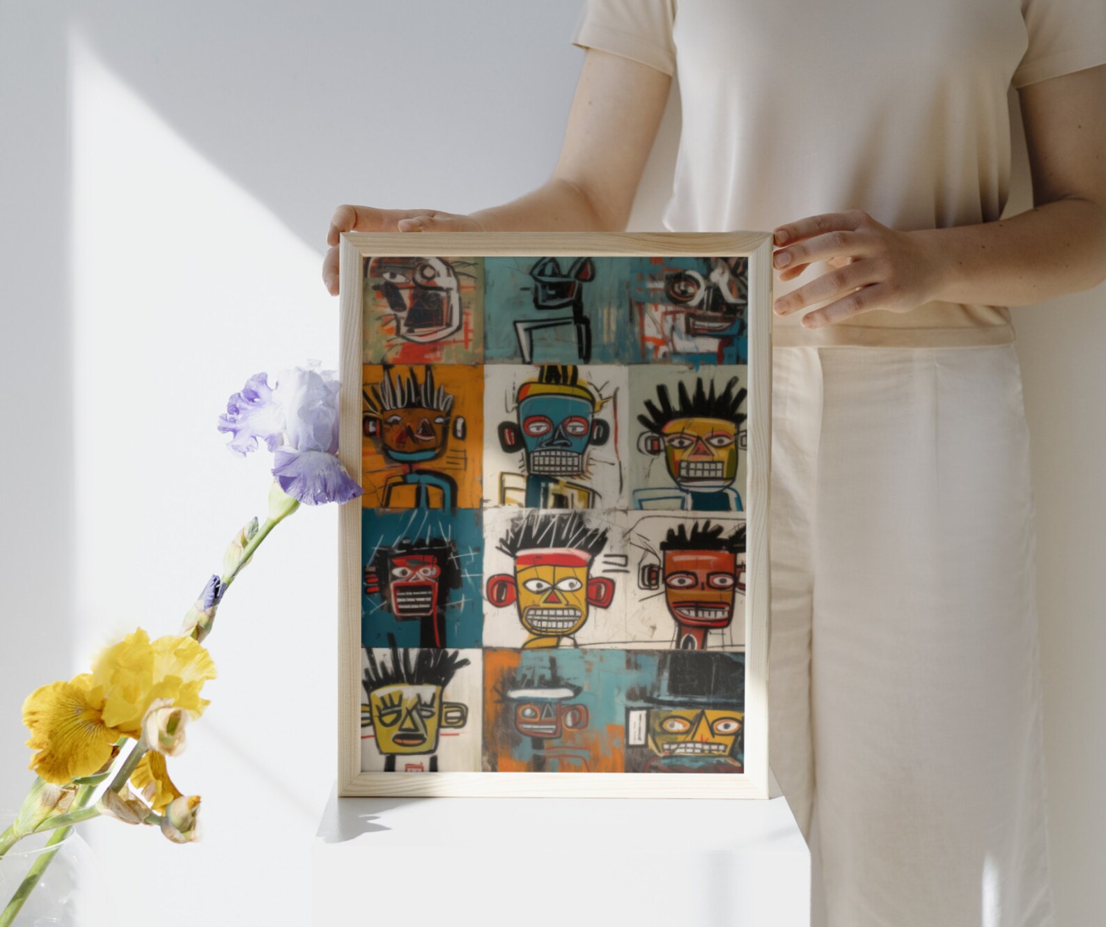 Jean-michel Basquiat Seamless Patterns Digital Paper Instant Download ...