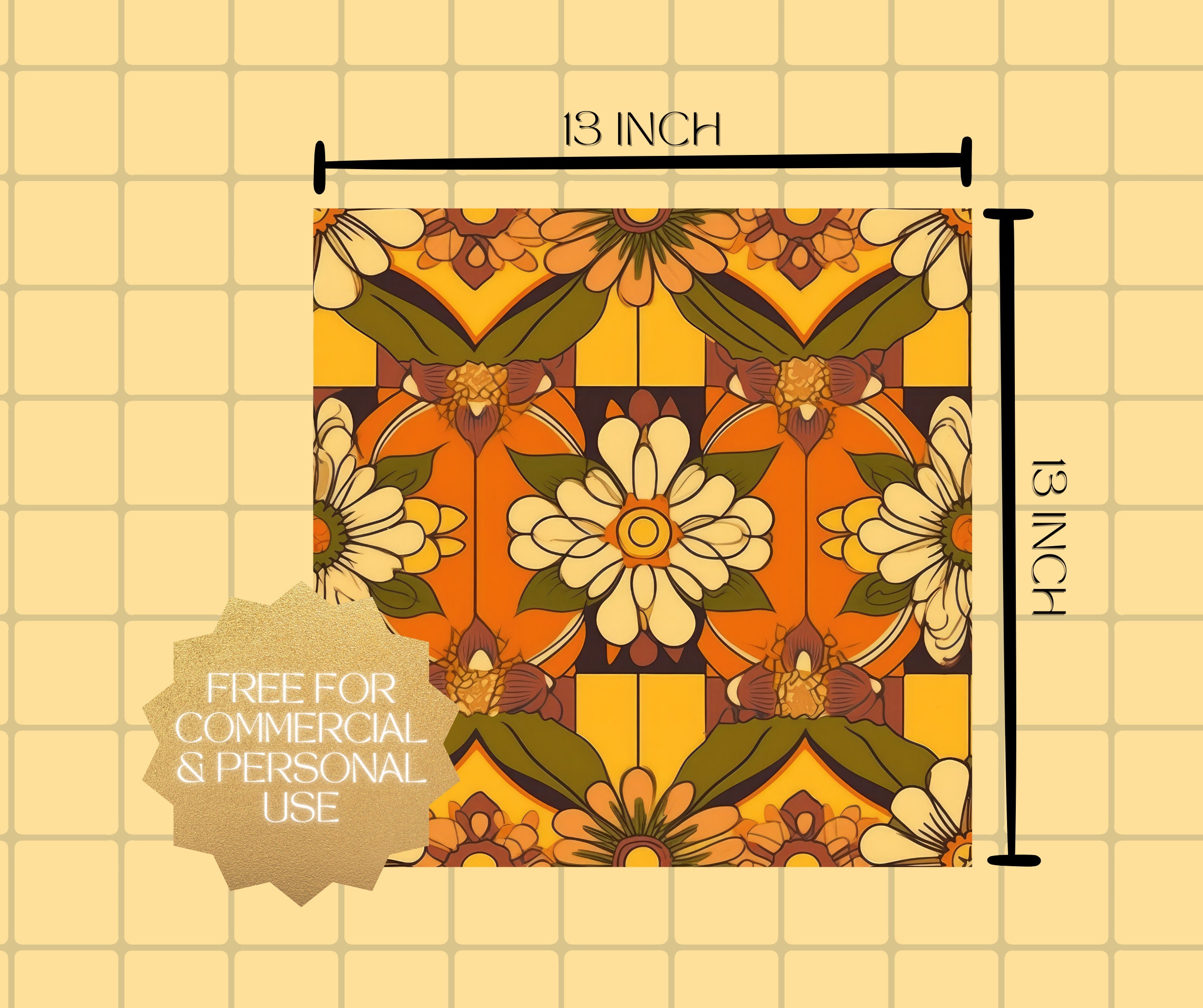 Retro 70's Seamless Patterns Digital Paper Groovy Trippy Instant ...