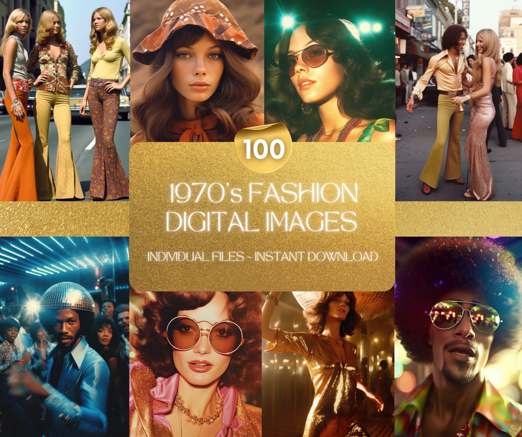 1970s Fashion Collage