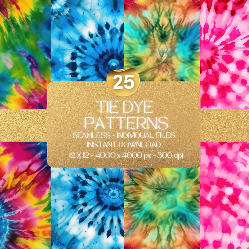 Tie Dye Flowers - Etsy