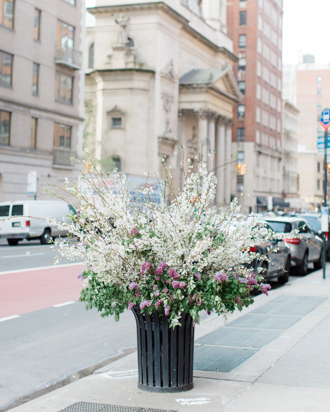 Flower Flash in New York City // Florals, Purple, NYC Wall Art, NYC ...