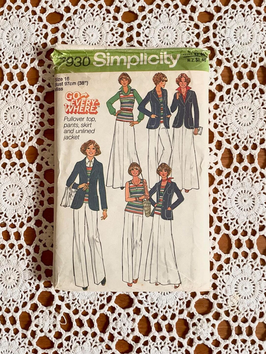 1977 Simplicity 7930 Complete Outfit Sewing Pattern - Etsy