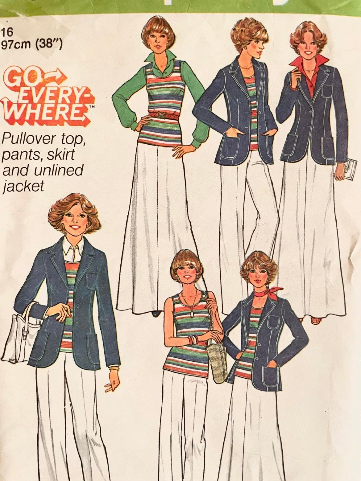 1977 Simplicity 7930 Complete Outfit Sewing Pattern - Etsy