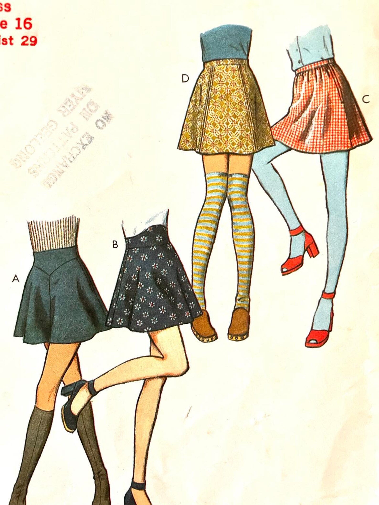 1972 Style 3574 Skirt Sewing Pattern - Etsy