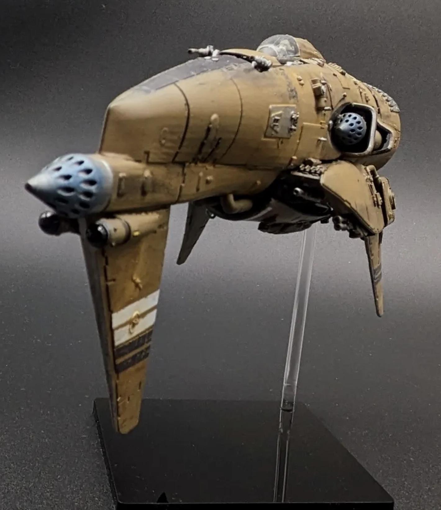 Star Wars Model 1/72 Quarren Gunship Return of the Jedi 3D Printed ...