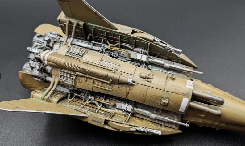 Star Wars Model 1/72 Quarren Gunship Return of the Jedi 3D Printed ...