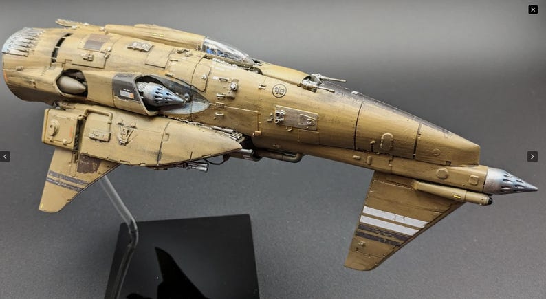 Star Wars Model 1/72 Quarren Gunship Return of the Jedi 3D Printed ...