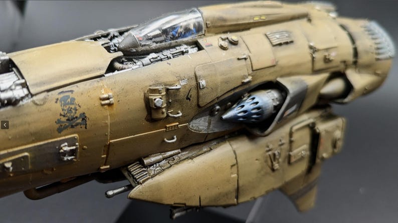 Star Wars Model 1/72 Quarren Gunship Return of the Jedi 3D Printed ...