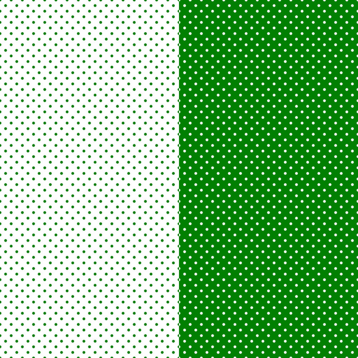 Green and White Polka Dots Digital Scrapbooking Paper Pack | Etsy