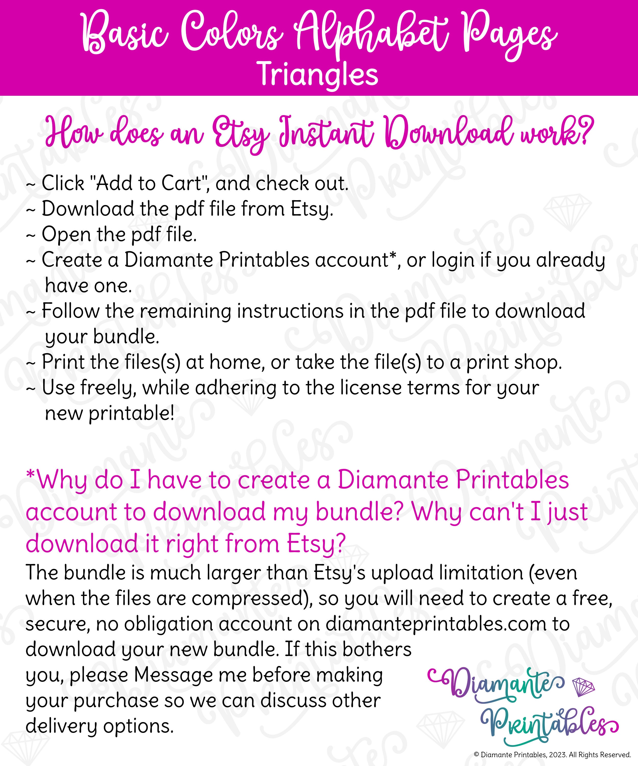 Printable Alphabet Poster Bundle Triangles Bulletin Board - Etsy