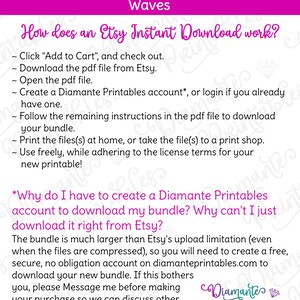 Printable Alphabet Poster Bundle | Waves Bulletin Board Letters | Black ...