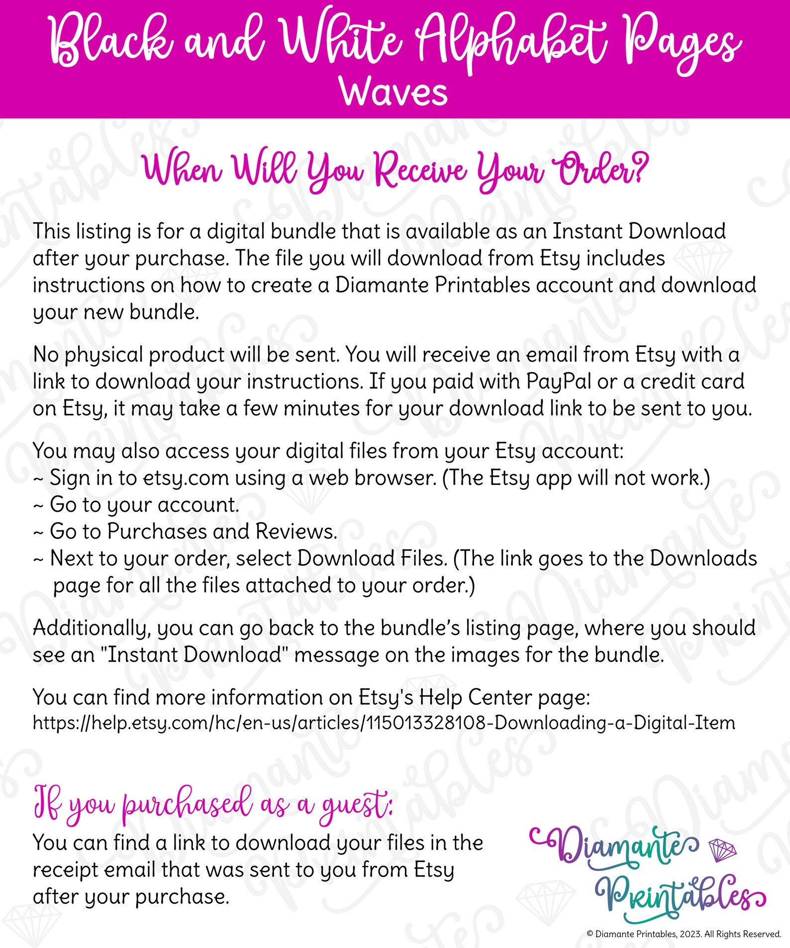 Printable Alphabet Poster Bundle | Waves Bulletin Board Letters | Black ...