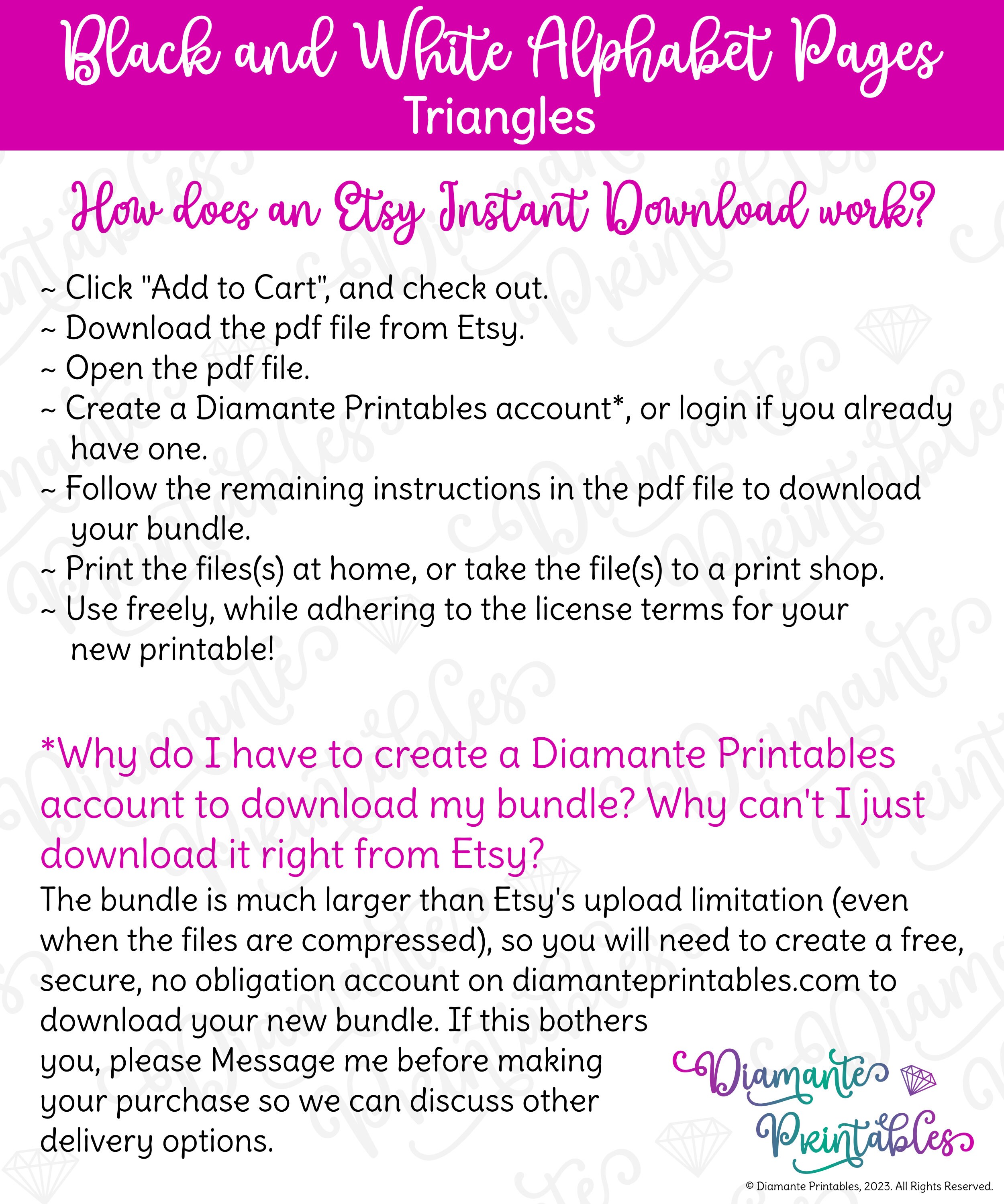 Printable Alphabet Poster Bundle | Triangles Bulletin Board Letters ...