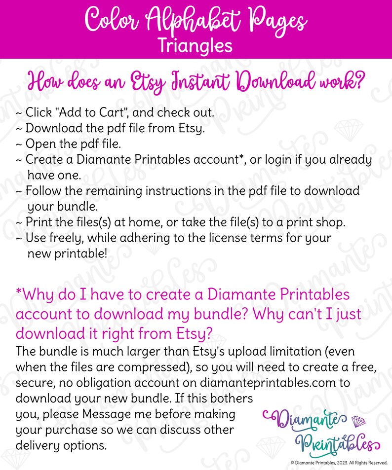 Printable Alphabet Poster Bundle Triangles Bulletin Board - Etsy