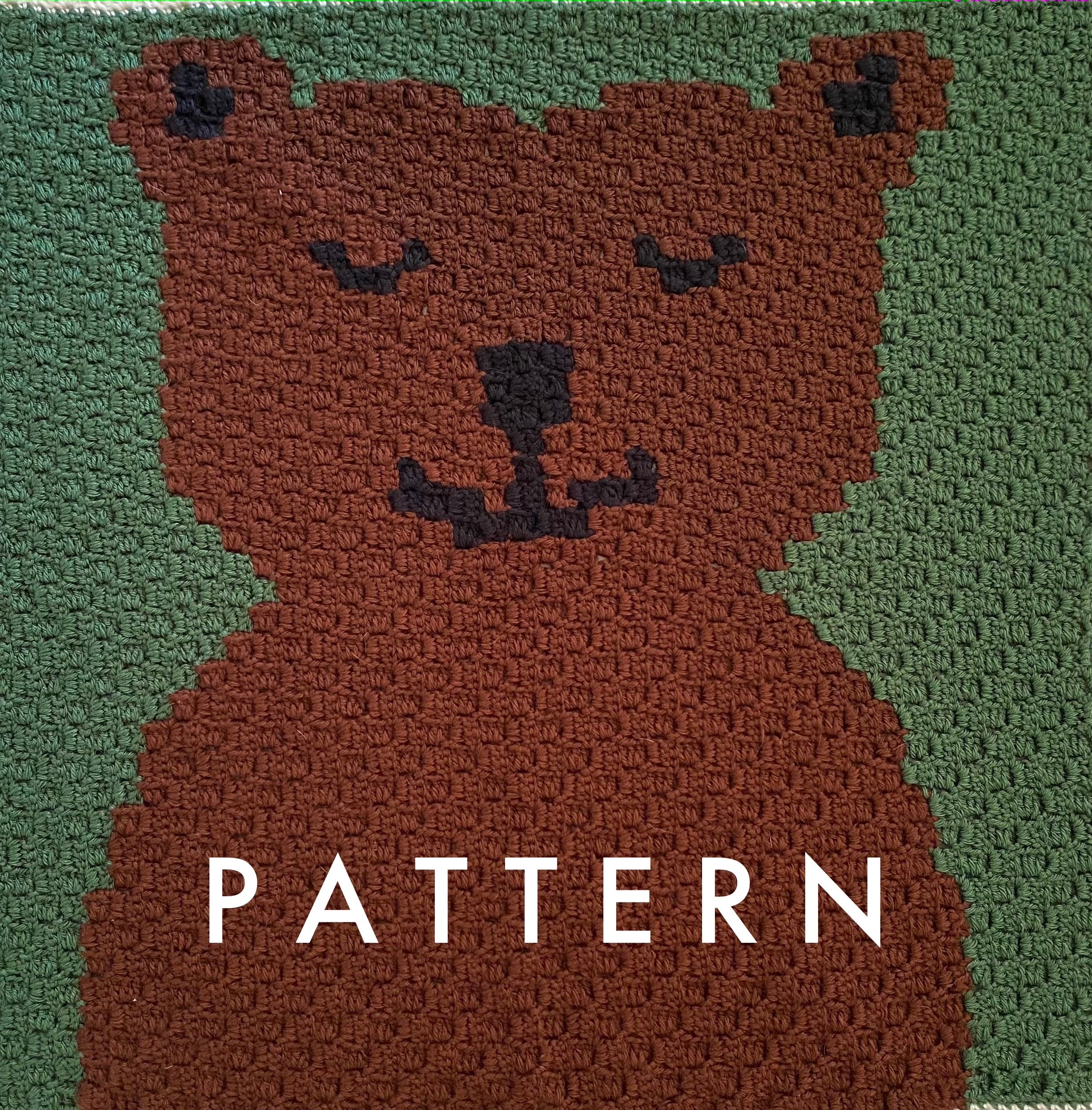 CROCHET PATTERN : Bear Corner-to-corner Baby Blanket - Etsy