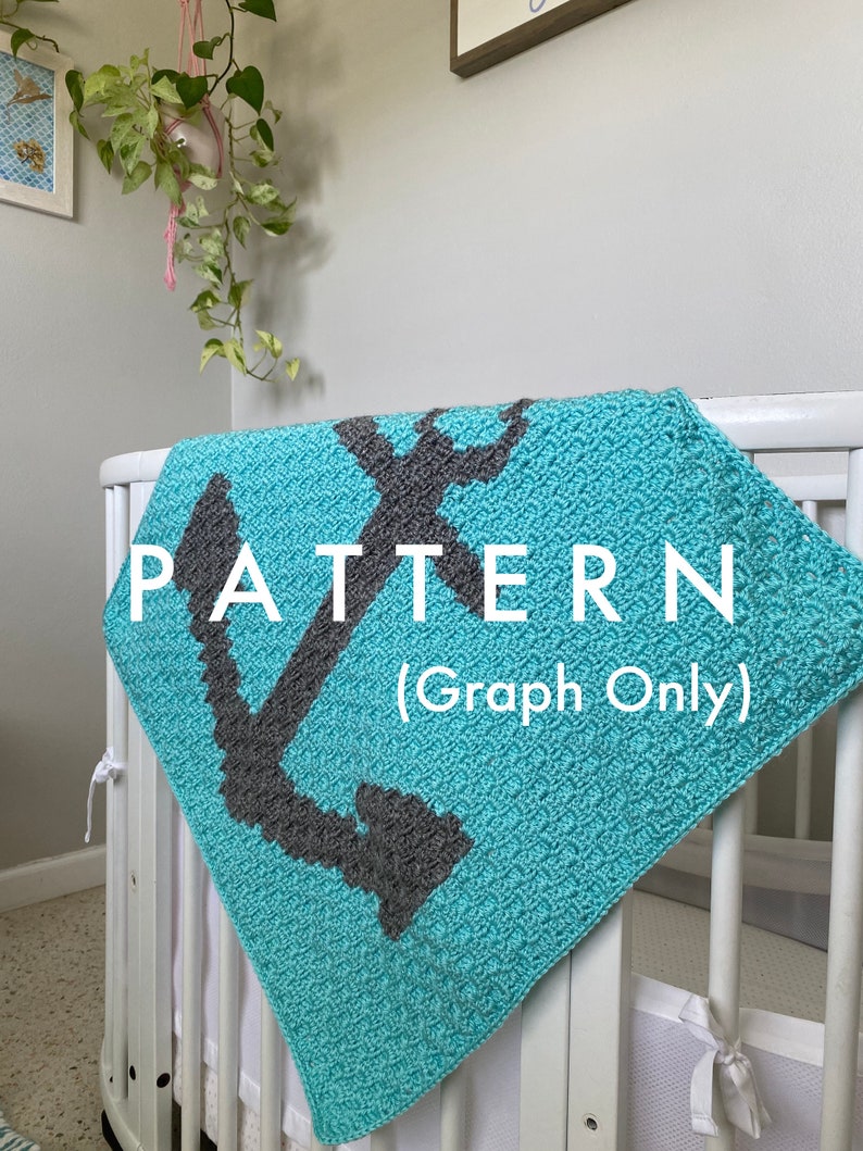 CROCHET PATTERN (graph Only): Anchor Corner-to-corner Baby Blanket - Etsy