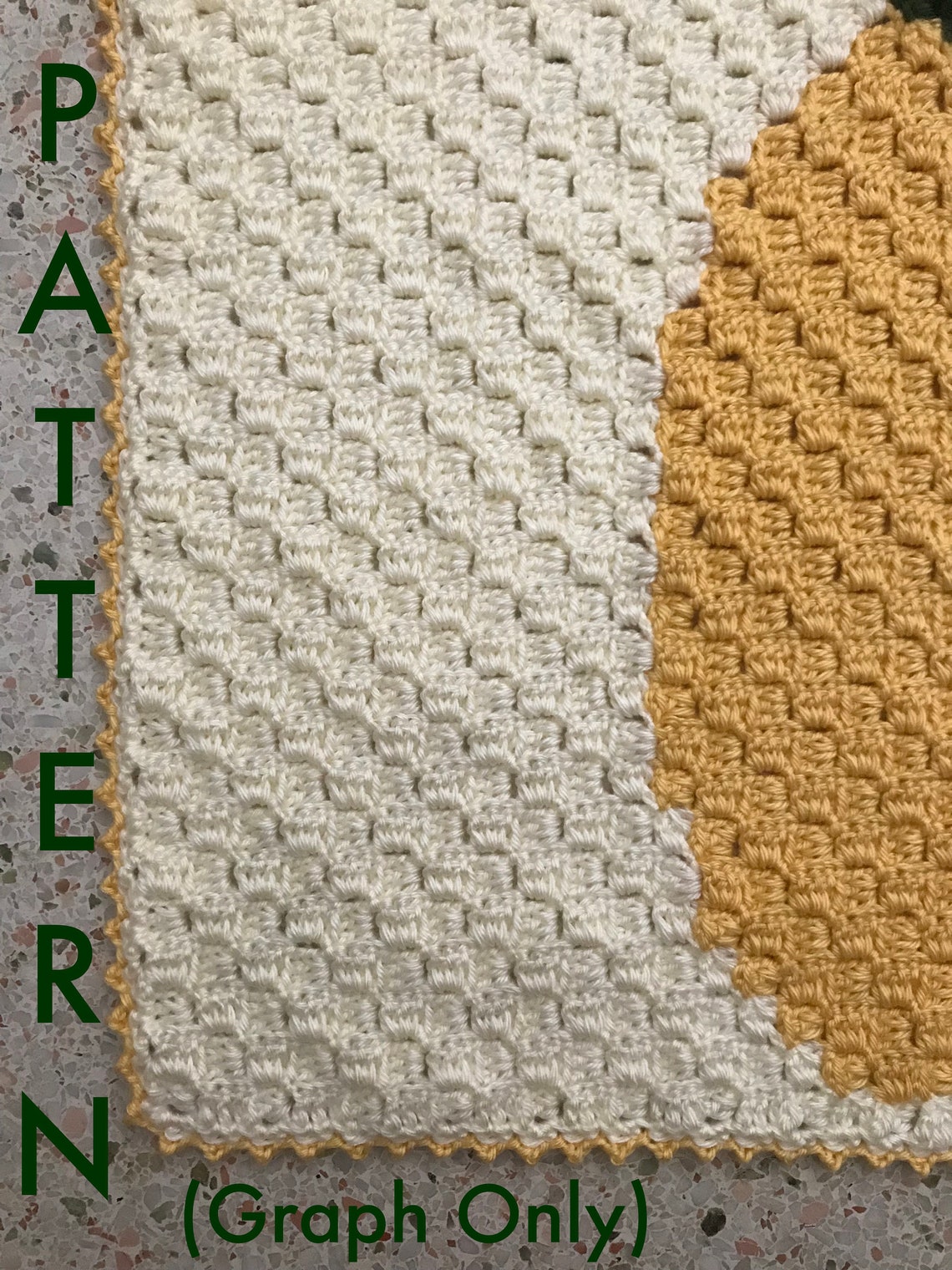 CROCHET PATTERN (graph Only) : Pineapple Corner-to-corner Baby Blanket ...