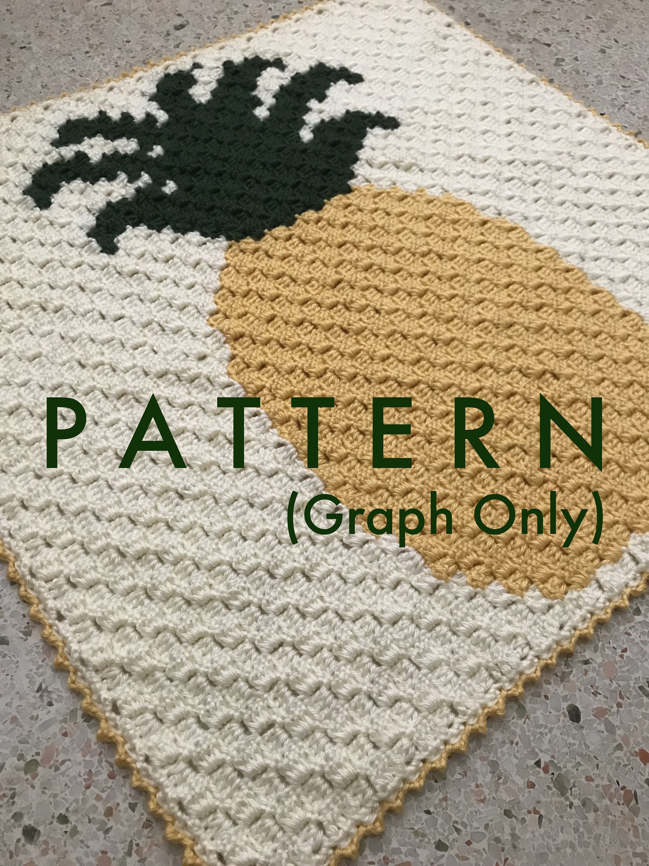 Single Pineapple Crochet Pattern Graph