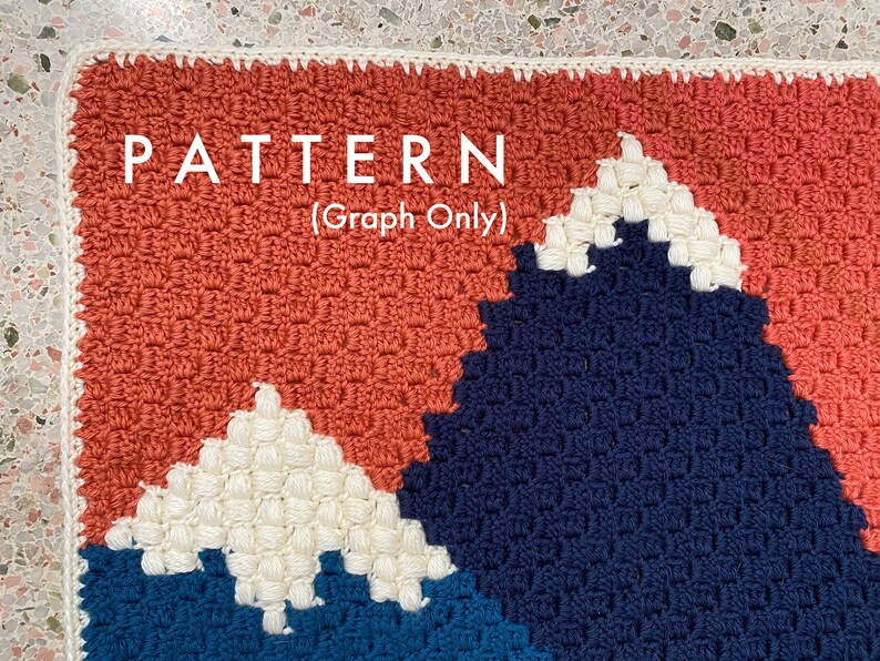 CROCHET PATTERN graph Only: Mountain Corner-to-corner Baby - Etsy