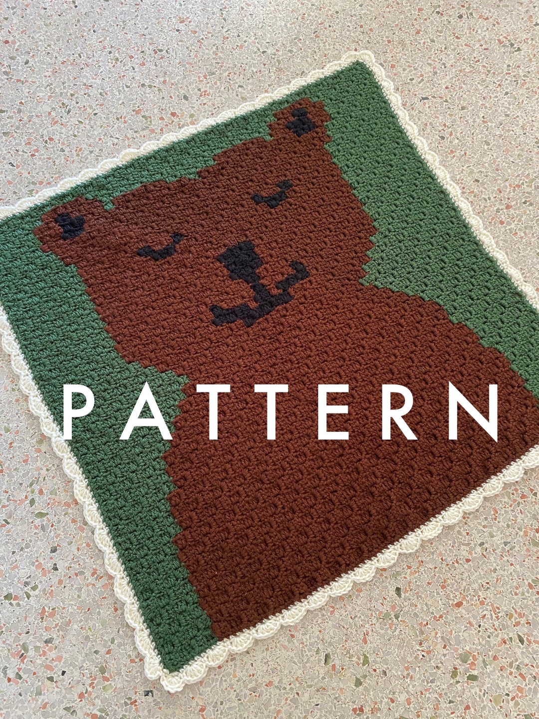 CROCHET PATTERN : Bear Corner-to-corner Baby Blanket - Etsy