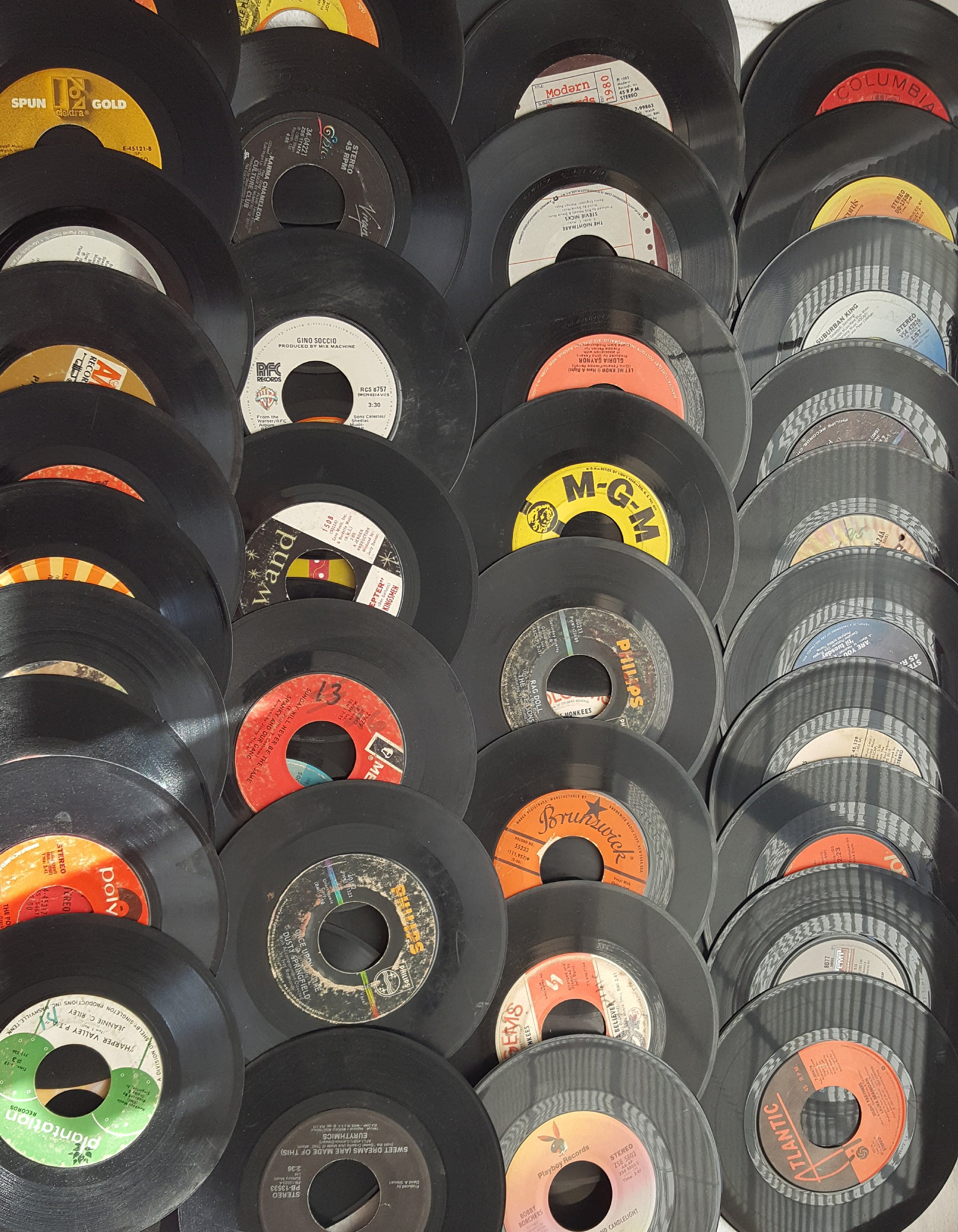 Fifty (50) Vintage Used 45 Rpm Records for Playing or Crafting - Etsy
